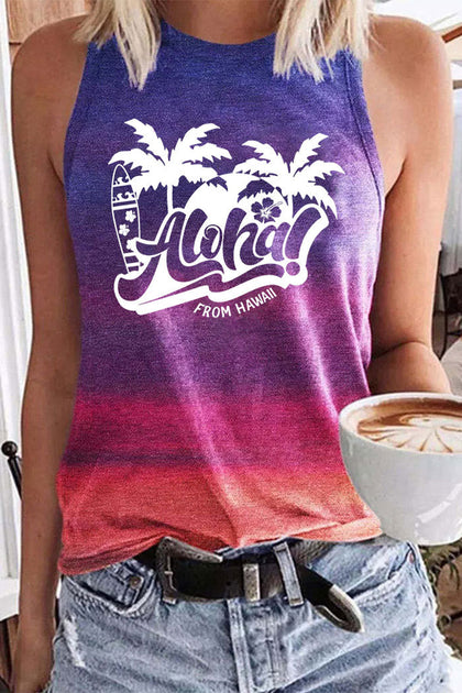 Coconut Aloha Casual Tank Top – uniqshe