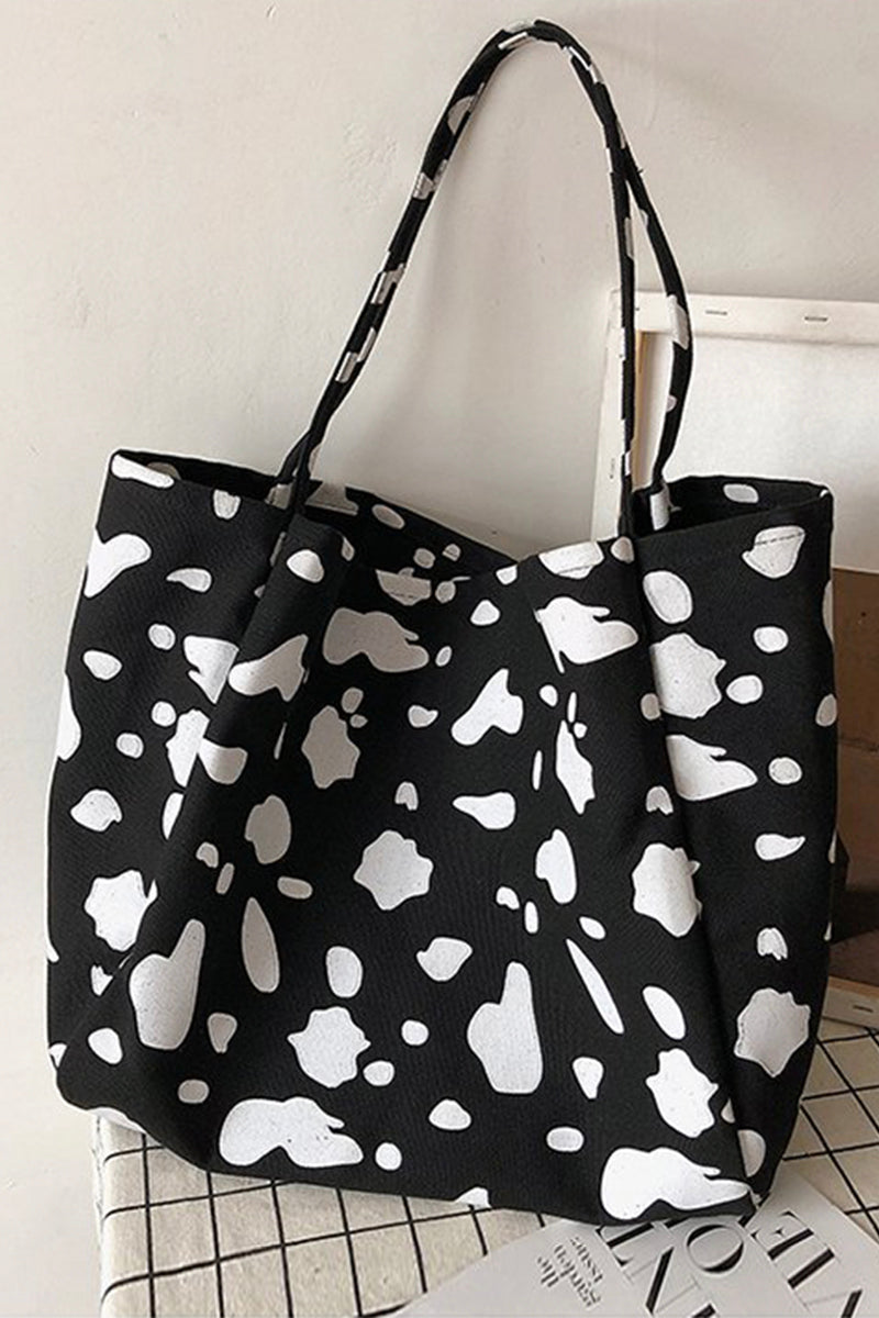 Cow Print Canvas Tote Bag – uniqshe