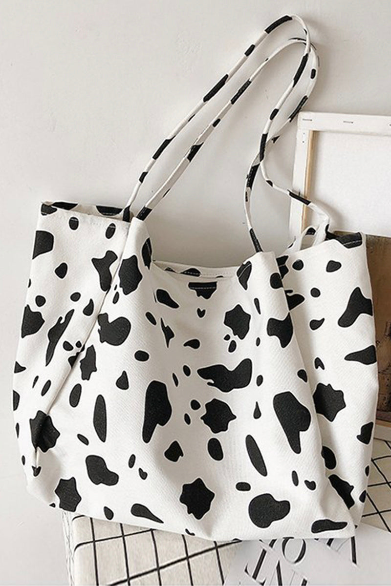 Cow Print Canvas Tote Bag – uniqshe